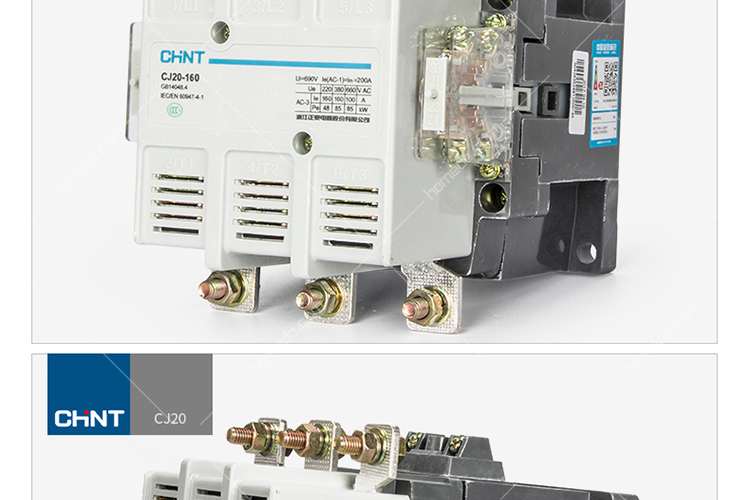 正泰(CHNT)CJ20系列交流接触器 160A220V辅助触头二常开二常闭_报价_价格_正泰电工接触器批发采购_河姆渡B2B电子商务平台