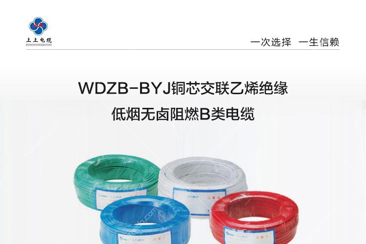上上 WDZB-BYJ2.5 低烟无卤阻燃单芯布电线 红色 100米/卷_报价_价格_上上固定布电线批发采购_河姆渡B2B电子商务平台