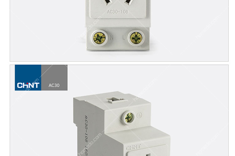 正泰（CHINT）模块插座三孔10A AC30-108_报价_价格_正泰开关/插座/插头批发采购_河姆渡B2B电子商务平台