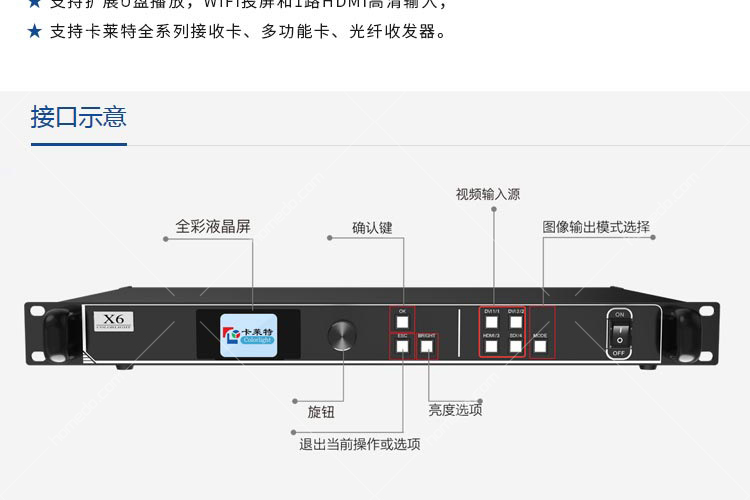 卡莱特(COLORLIGHT)X6 专业主控_报价_价格_卡莱特图像处理器批发采购_河姆渡B2B电子商务平台