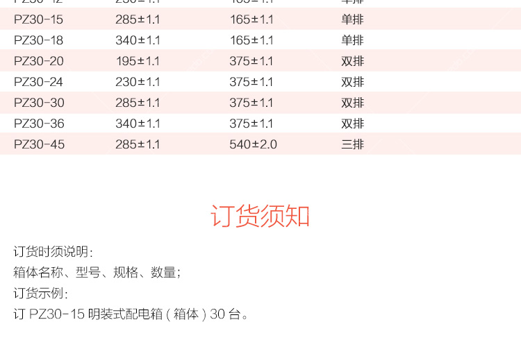 正泰 PZ30 系列明装式配电箱(箱体) PZ30-12M_报价_价格_正泰电器配电箱体批发采购_河姆渡B2B电子商务平台