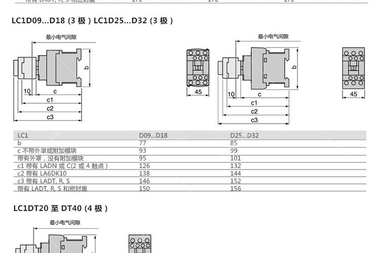 施耐德电气 TeSys D正品 交流接触器 110VAC 3NO 80A 3P LC1D80F7C_报价_价格_施耐德断路器(辅材)批发采购 ...