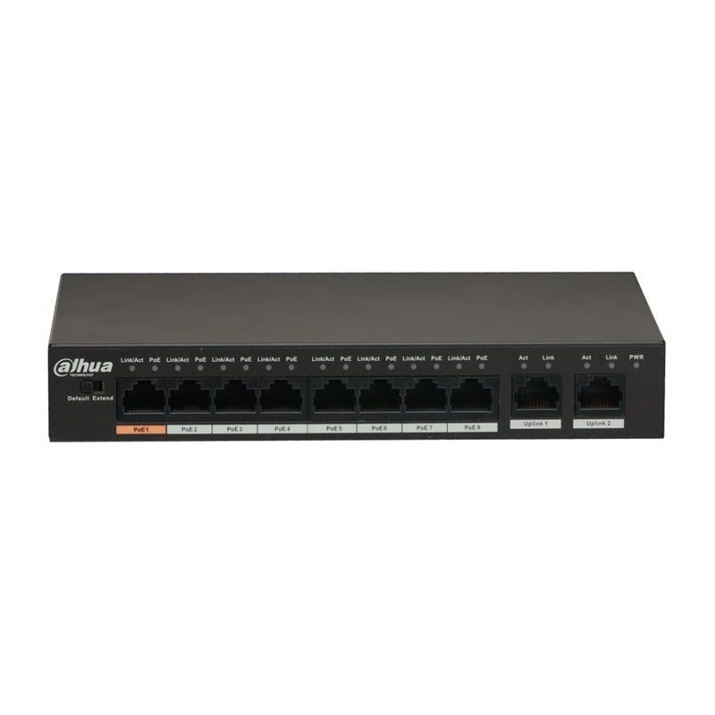 大华 DH-S1500C-8ET2GT-DPWR 8口百兆POE非网管交换机_报价_价格_大华安防专用交换设备批发采购_河姆渡B2B电子商务平台