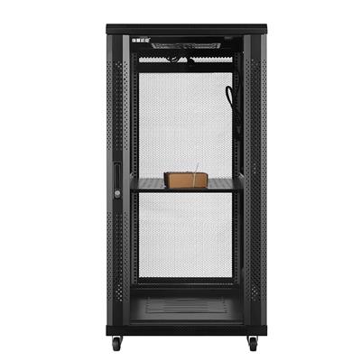 纵横机柜 (ZHJT ) 22U机柜 600深1.2米网络机柜SL.B6622黑色玻璃门 加厚款_报价_价格_纵横九天机柜机架批发采购_河姆渡 ...